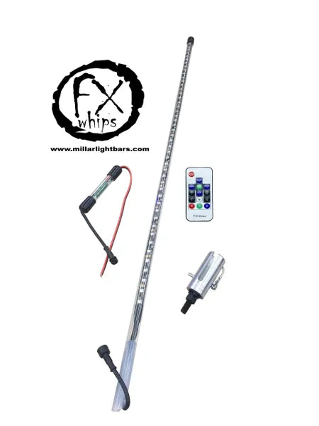 SINGLE - EXTREME DREAM WHIP – MILLAR LIGHT BARS - FX WHIPS, LLC