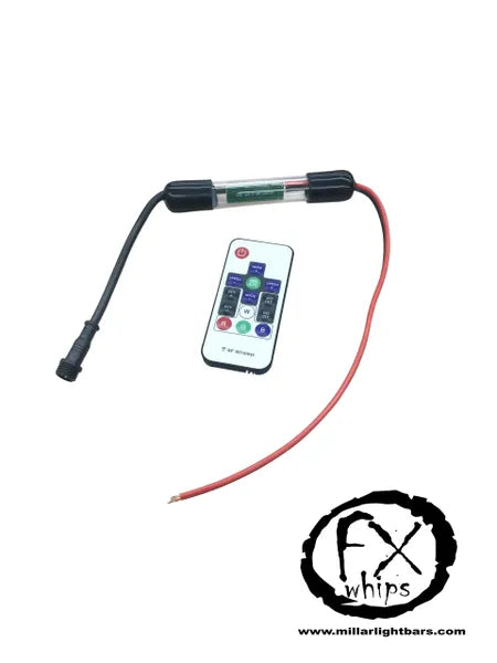 12V (EXTREME) CONTROL BOX + REMOTE – MILLAR LIGHT BARS - FX WHIPS, LLC