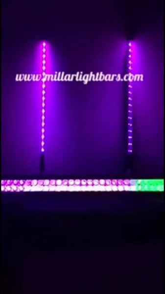 32" DOUBLE ROW STACK/CHASE RGB LIGHT BAR – MILLAR LIGHT BARS - FX WHIPS ...