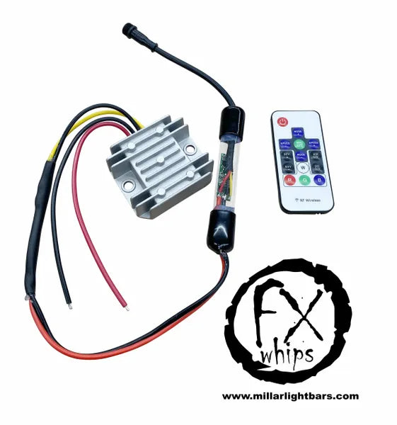 5V CONTROL BOX + REMOTE – MILLAR LIGHT BARS - FX WHIPS, LLC